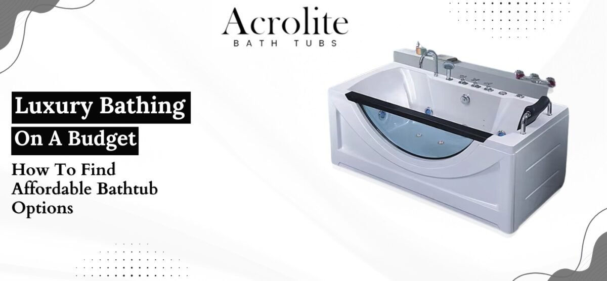 Indulge in the epitome of luxury with Acrolite's spa bathtub